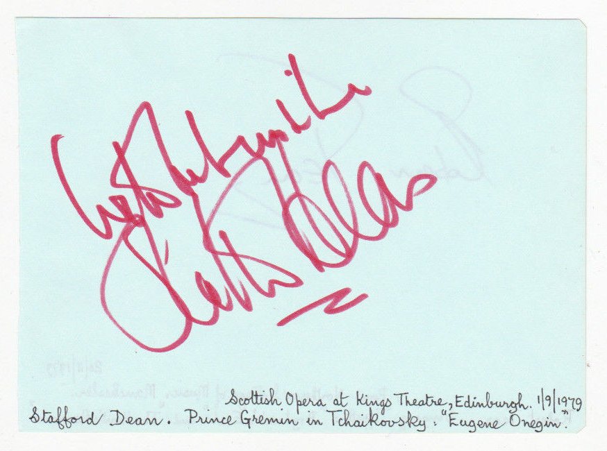 Stafford Dean and Anne Howells Interview with Bruce Duffie
